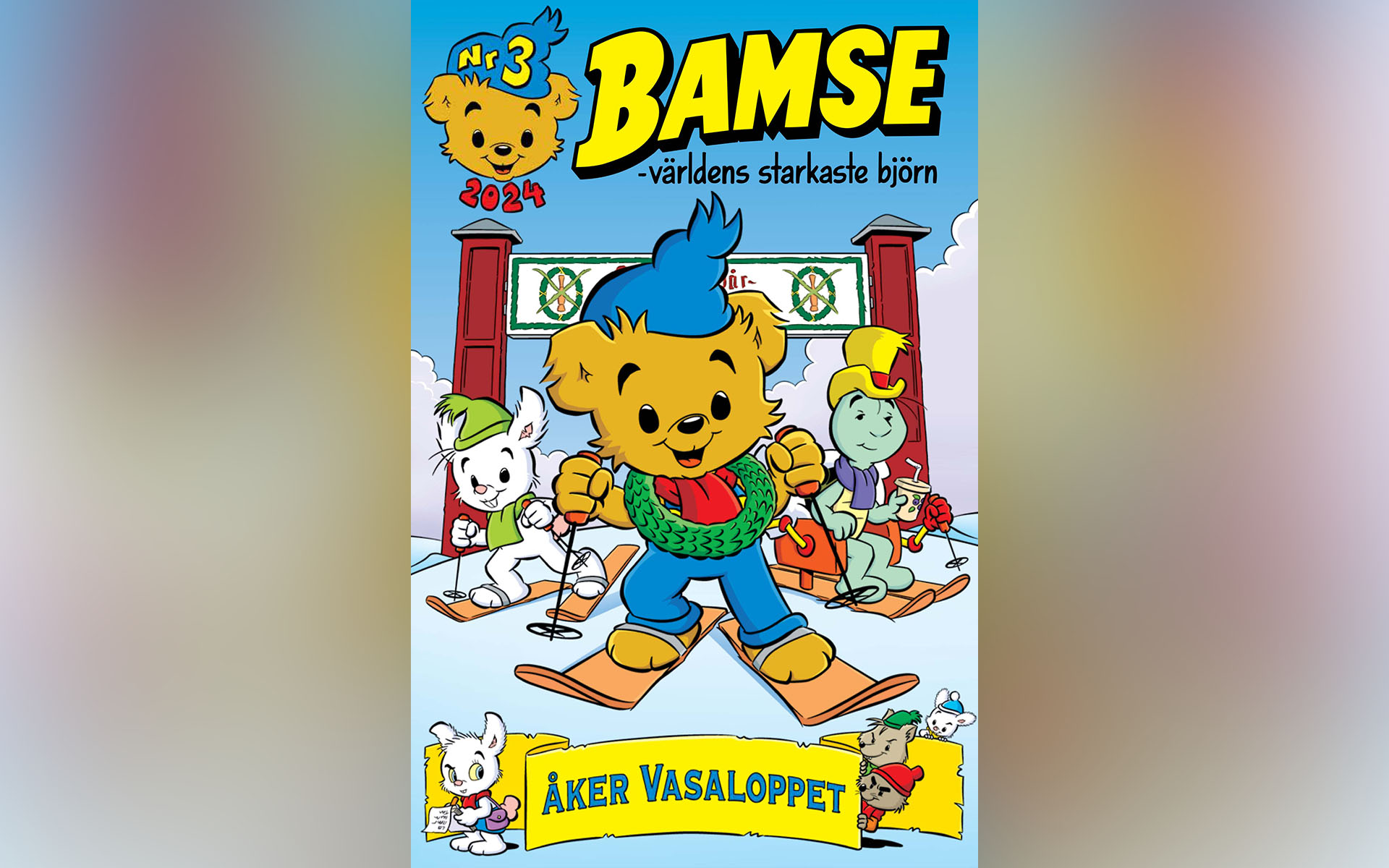Bamse åker Vasaloppet: Vill inspirera barnen till ökad rörelseglädje